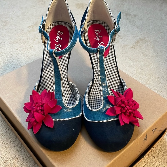 Ruby Shoo | Shoes | Ruby Shoo Womens Pumps Heels Shoes T Strap Navy ...